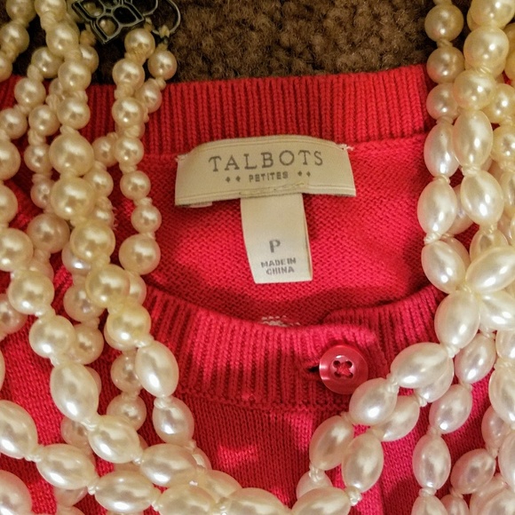 Talbots | Sweaters | Talbots Polka Dot Charming Cardigan | Poshmark